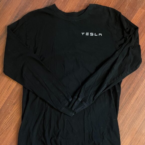 Tesla | Shirts | Mens Tesla Long Sleeve Tshirt Small | Poshmark